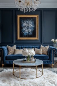 32 Timeless Blue Couch Living Room Ideas - The Great Hack Shack